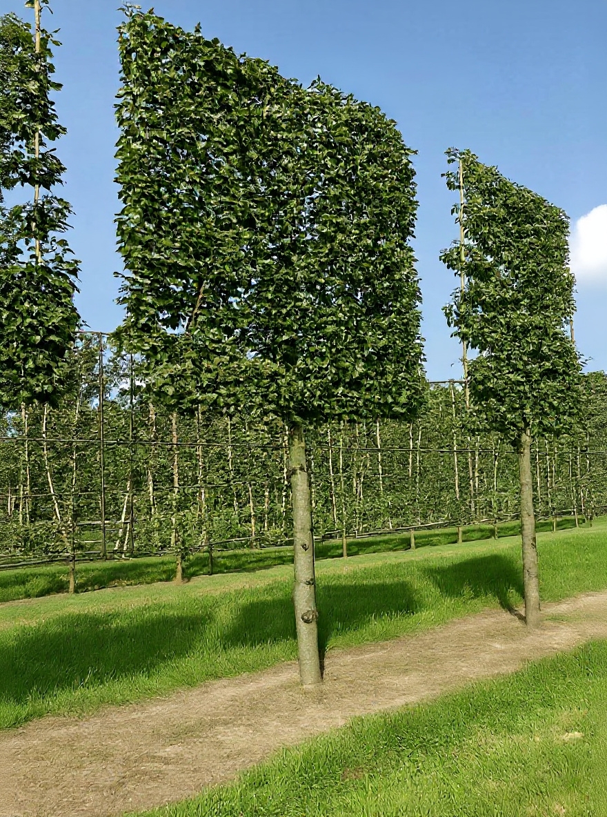 Hainbuche / Weißbuche 'Hochstamm-Spalier' H:200 B:220 T:20 (Stamm 225 cm)